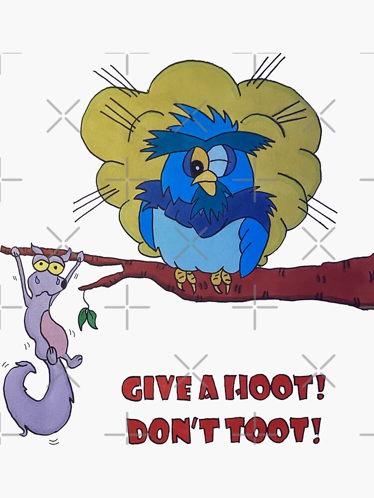 "Hoot Toot" Sticker for Sale by kjboles | Redbubble
