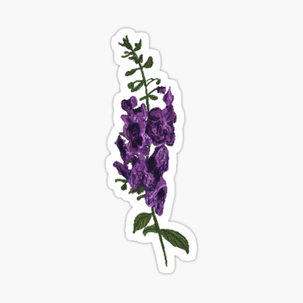 "Snapdragon Flower " Sticker for Sale by Brittanywayart | Redbubble