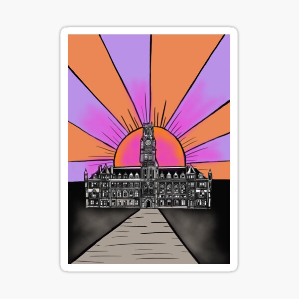 "Barrow in furness town hall " Sticker for Sale by Felicityann-14 ...
