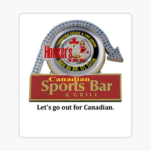 "Our favorite Sports bar as seen in yourtoons.com" Sticker for Sale by ...