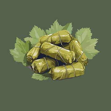 "Dolma, staffed grape leaves" Sticker for Sale by enipra | Redbubble