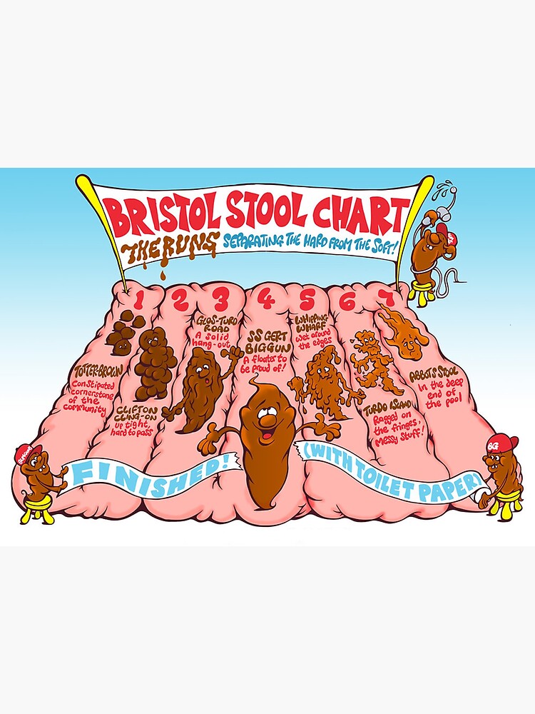 "Bristol stool chart" Sticker for Sale by Glinda-39 | Redbubble