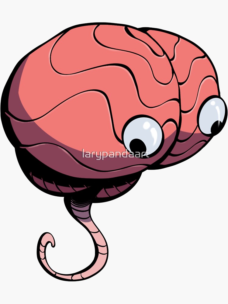"Silly Brain" Sticker for Sale by larypandaart | Redbubble