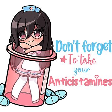 "Nurse Chibi Lynn - Pills (With text)" Sticker by SamLizzy71 | Redbubble
