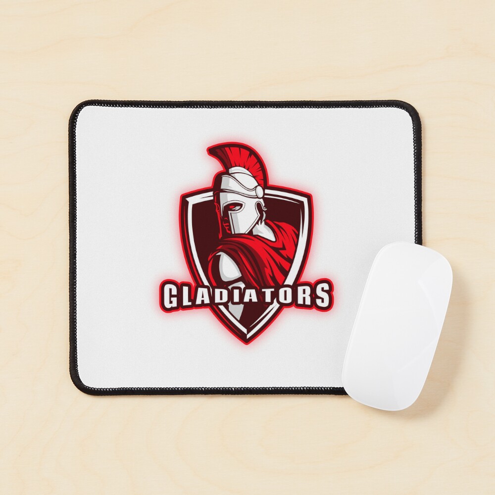 "Red Roman Gladiator Sports Team Art Logo" Sticker for Sale by 67prints ...