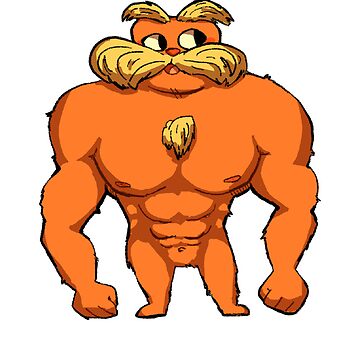 "Buff Lorax" Sticker for Sale by bloodwitch01 | Redbubble