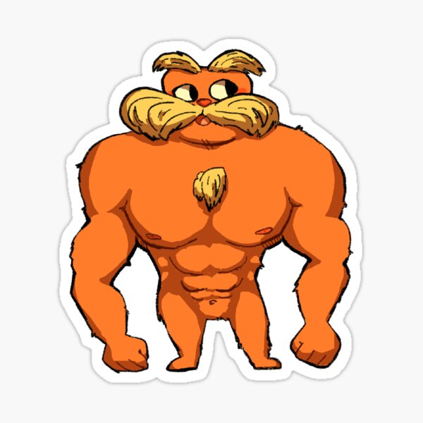 "Buff Lorax" Sticker for Sale by bloodwitch01 | Redbubble