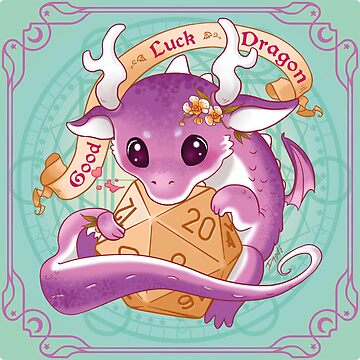 "Good Luck Dragon" Sticker for Sale by piratadandi | Redbubble