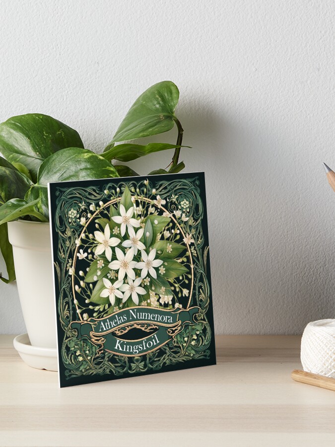 "Kingsfoil Athelas Numenora Medical Herb" Art Board Print for Sale by ...