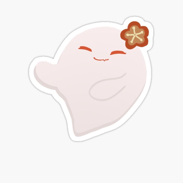 "Genshin Impact Hutao Ghost Smiling Lineless" Sticker for Sale by ...
