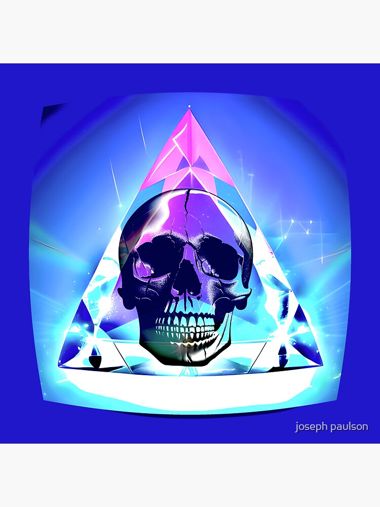 "triangle skull 2023 tileartwork" Sticker for Sale by joseph paulson ...