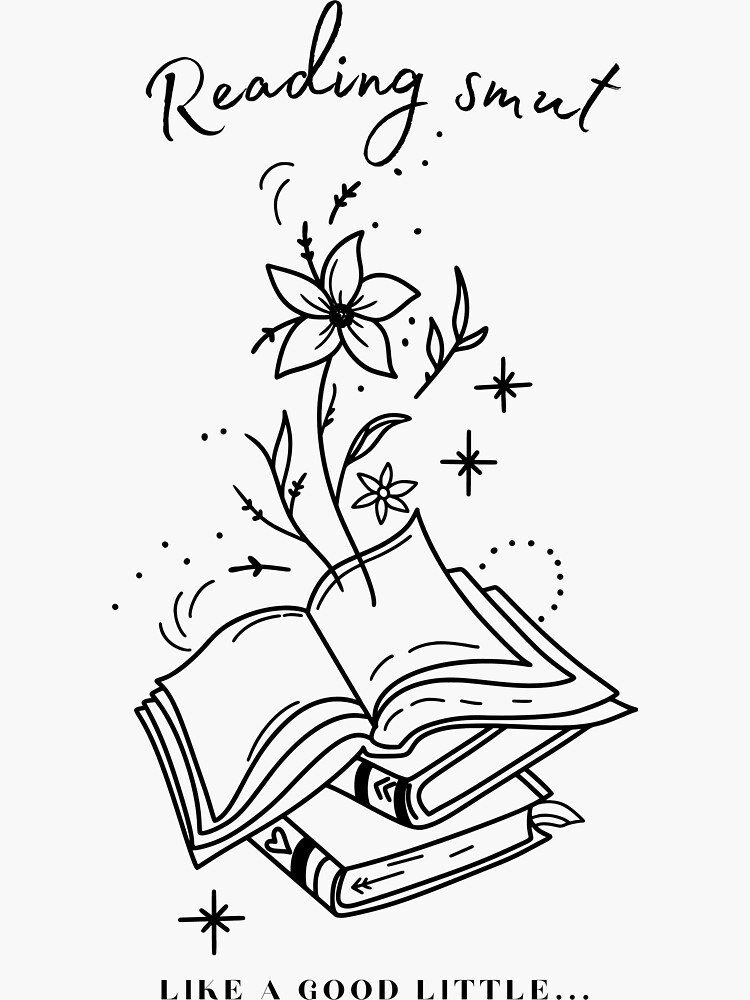 "Reading Smut Like a Good Little... Booktok Inspired" Sticker for Sale ...