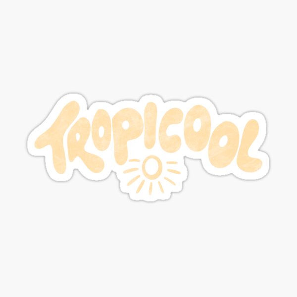 "Tropicool" Sticker for Sale by sadiebatte | Redbubble