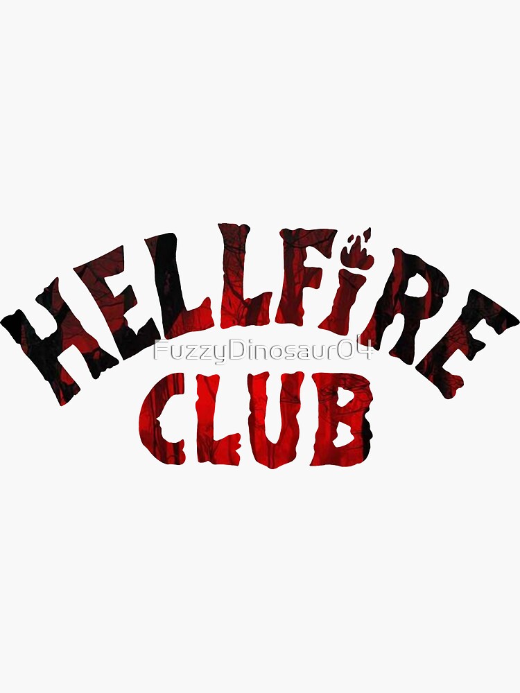 "Hellfire Logo " Sticker for Sale by FuzzyDinosaur04 | Redbubble