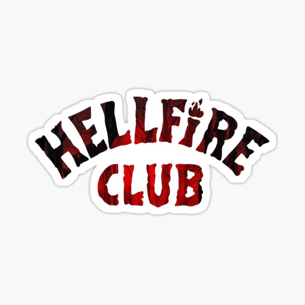 "Hellfire Logo " Sticker for Sale by FuzzyDinosaur04 | Redbubble