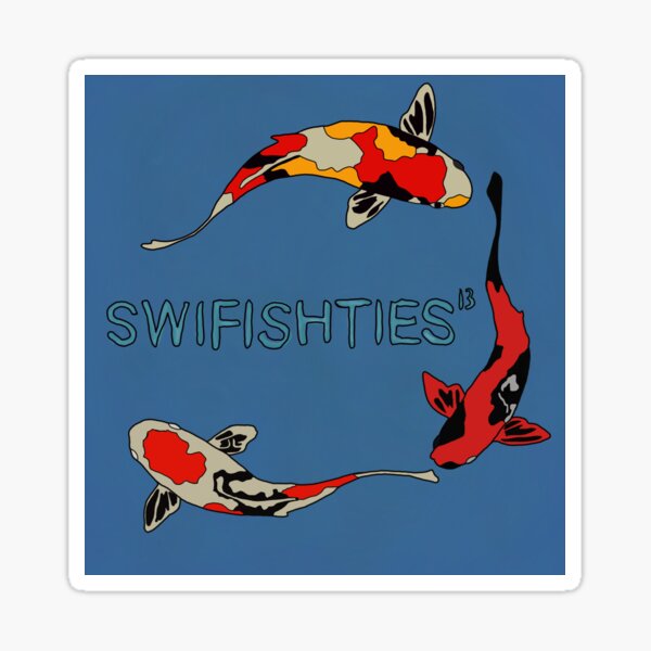 "Taylor Swift Koi Fish "Swifishties"" Sticker for Sale by gabaronii ...
