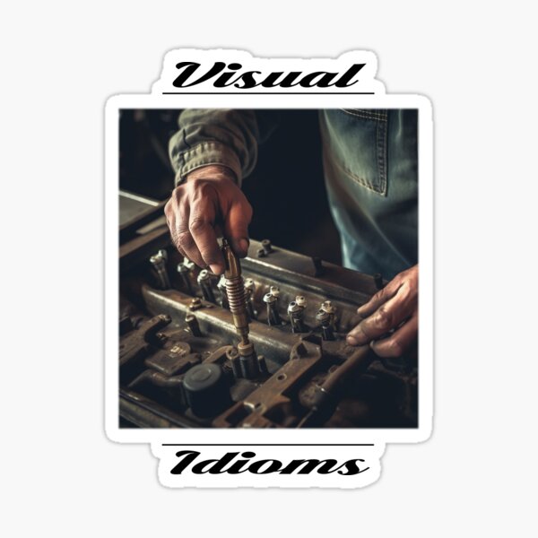 "Pull The Plug - Spark Plug" Sticker for Sale by visualidioms | Redbubble