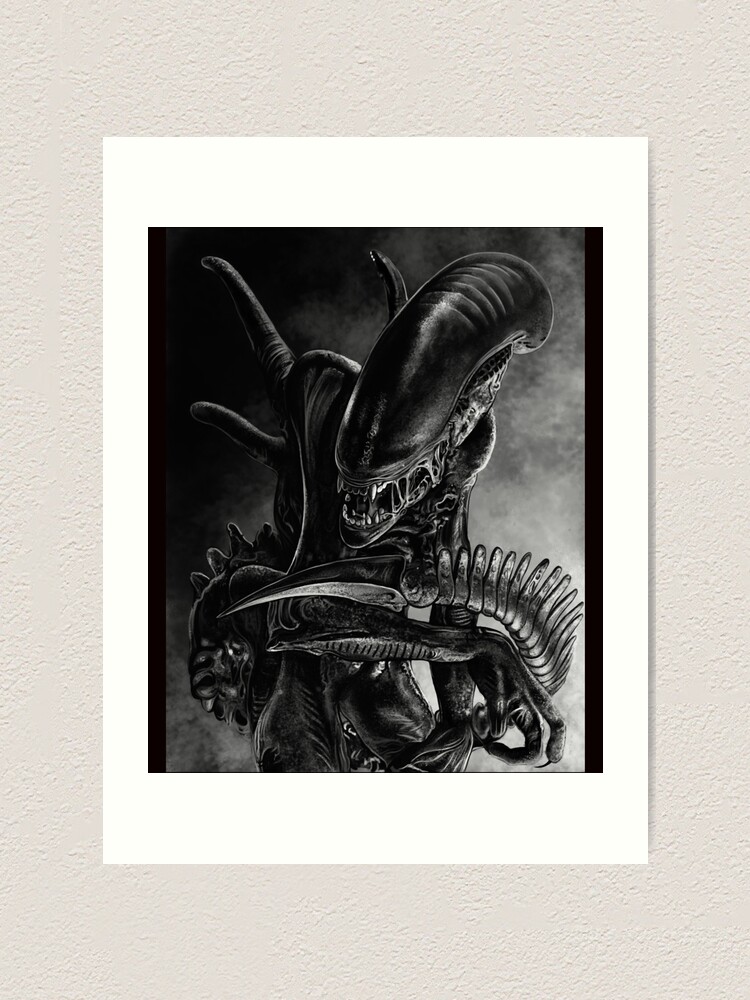 "Xenomorph " Art Print for Sale by CatherPaul | Redbubble
