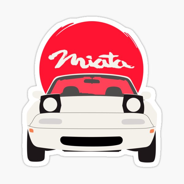 "JDM miata vector art" Sticker for Sale by shlaboza | Redbubble