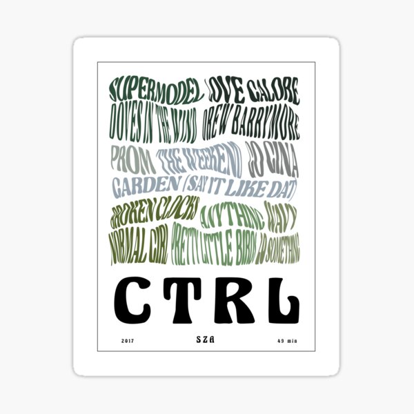 "CTRL Print" Sticker for Sale by KyleFare | Redbubble