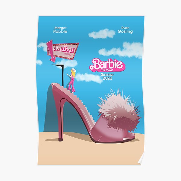 "Barbie Movie minimalist poster" Poster for Sale by Afreenarts | Redbubble
