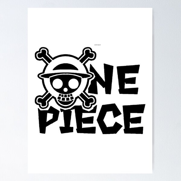 "One piece Logo " Poster for Sale by back-benchers | Redbubble