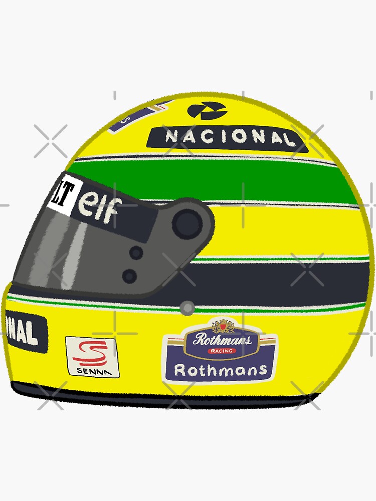 "Ayrton Senna 1994 Helmet Design" Sticker for Sale by OriDraws | Redbubble