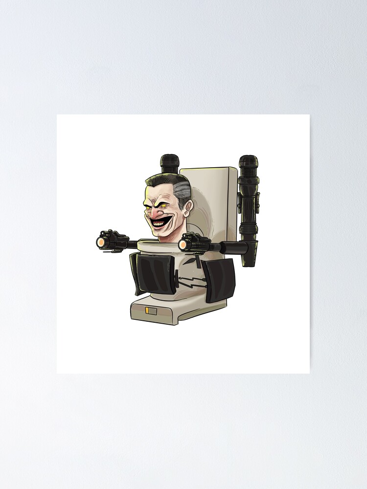 "Skibidi Toilet G man" Poster for Sale by DrawForFunYt | Redbubble