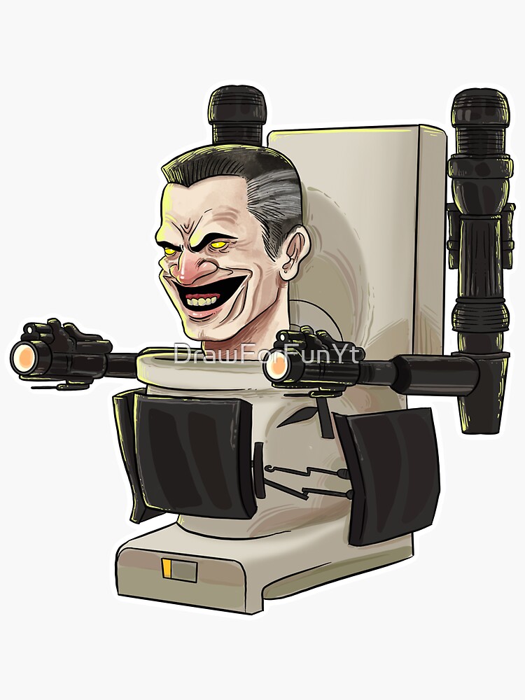 "Skibidi Toilet G man" Sticker for Sale by DrawForFunYt | Redbubble