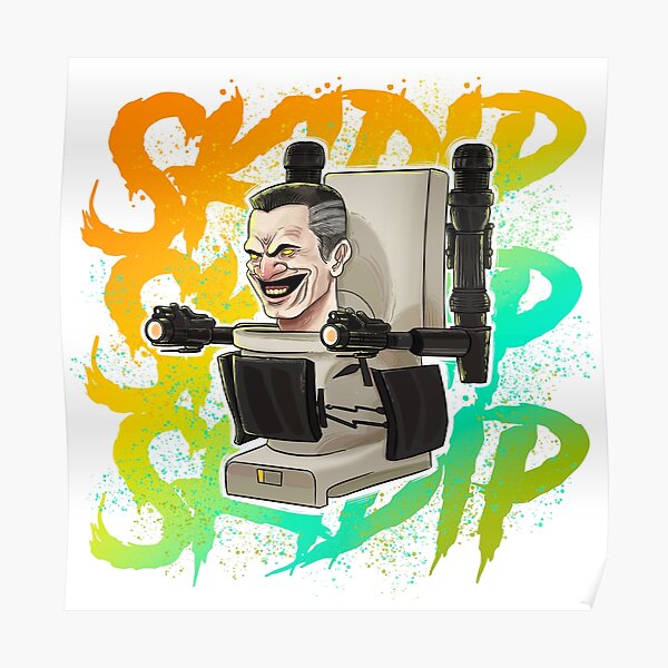 "Skibidi Toilet" Poster for Sale by DrawForFunYt | Redbubble