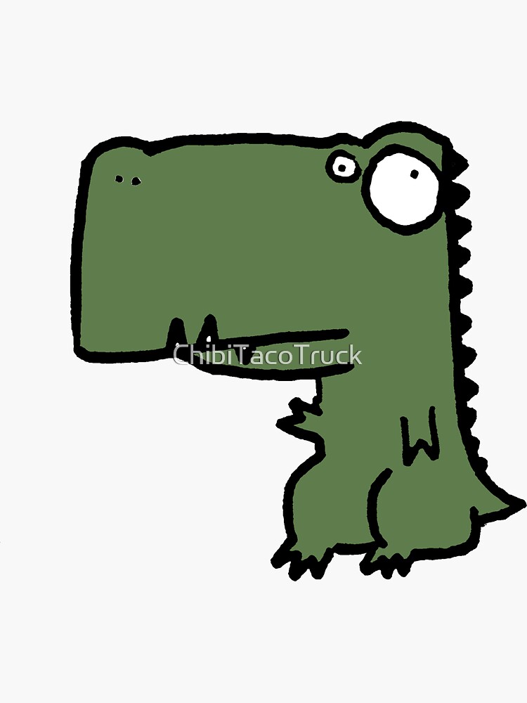 "Derp Dino T-Rex" Sticker for Sale by ChibiTacoTruck | Redbubble