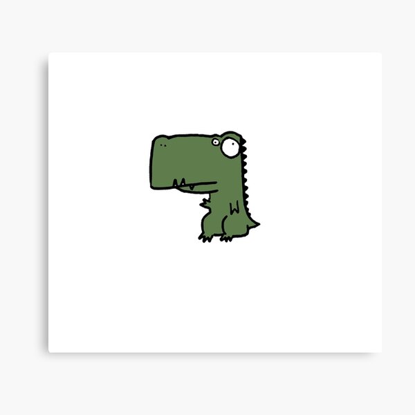 "Derp Dino T-Rex" Canvas Print for Sale by ChibiTacoTruck | Redbubble