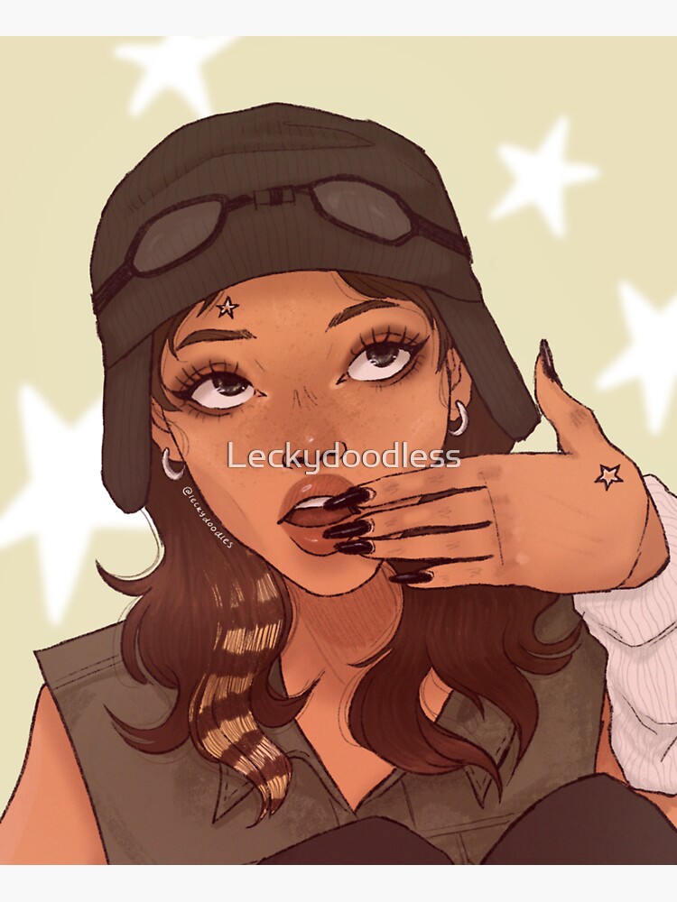 "Star Girl Gasp" Sticker for Sale by Leckydoodless | Redbubble