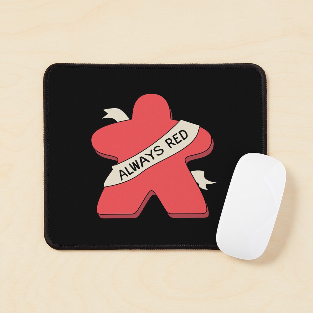 "Always Red Meeple Board Game" Sticker for Sale by pixeptional | Redbubble