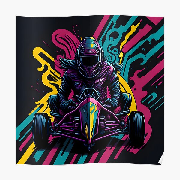 "Go Kart " Poster for Sale by imabbasanwar | Redbubble