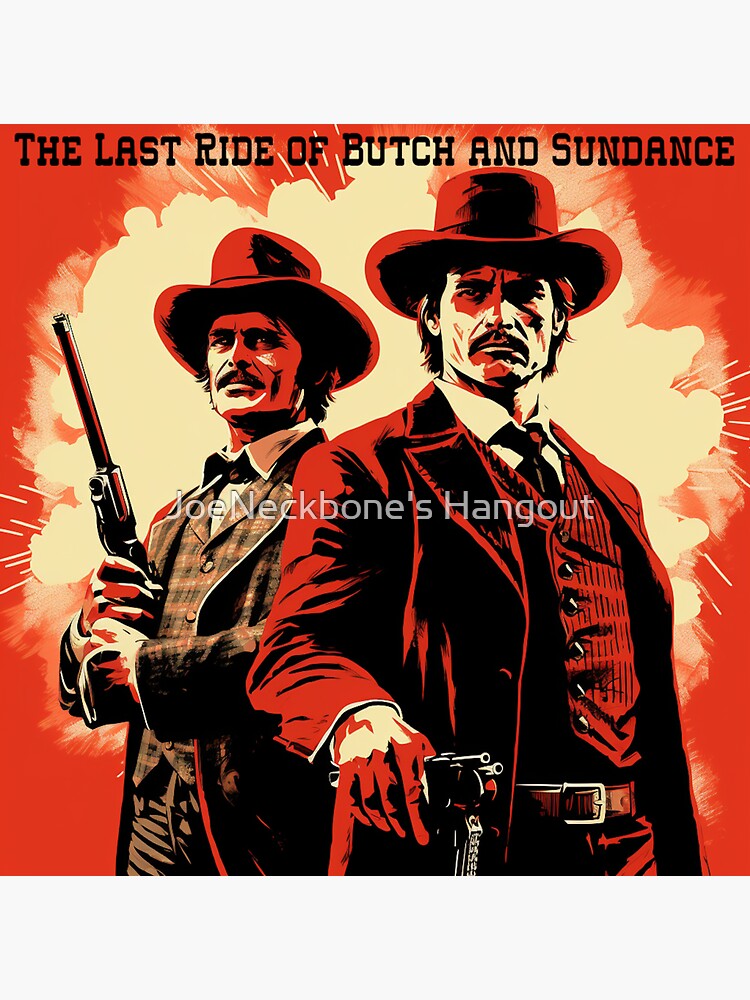 "Butch and Sundance's Last Ride - Design 2" Sticker for Sale by ...