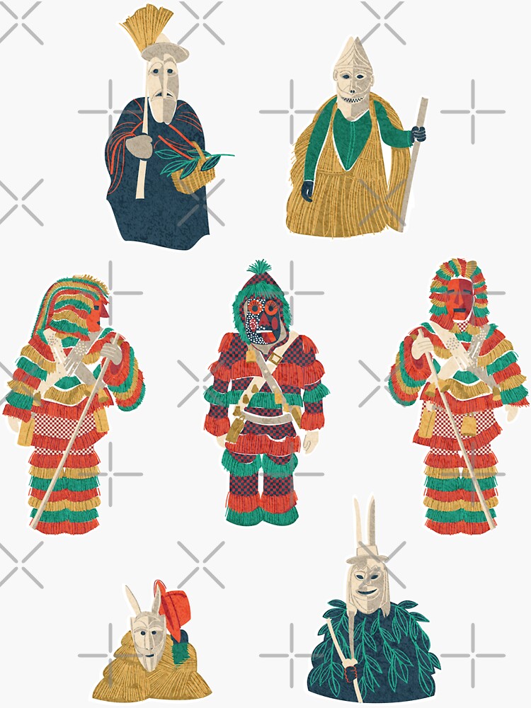 "Caretos of Portugal // traditional Entrudo winter Carnival wilder mann ...