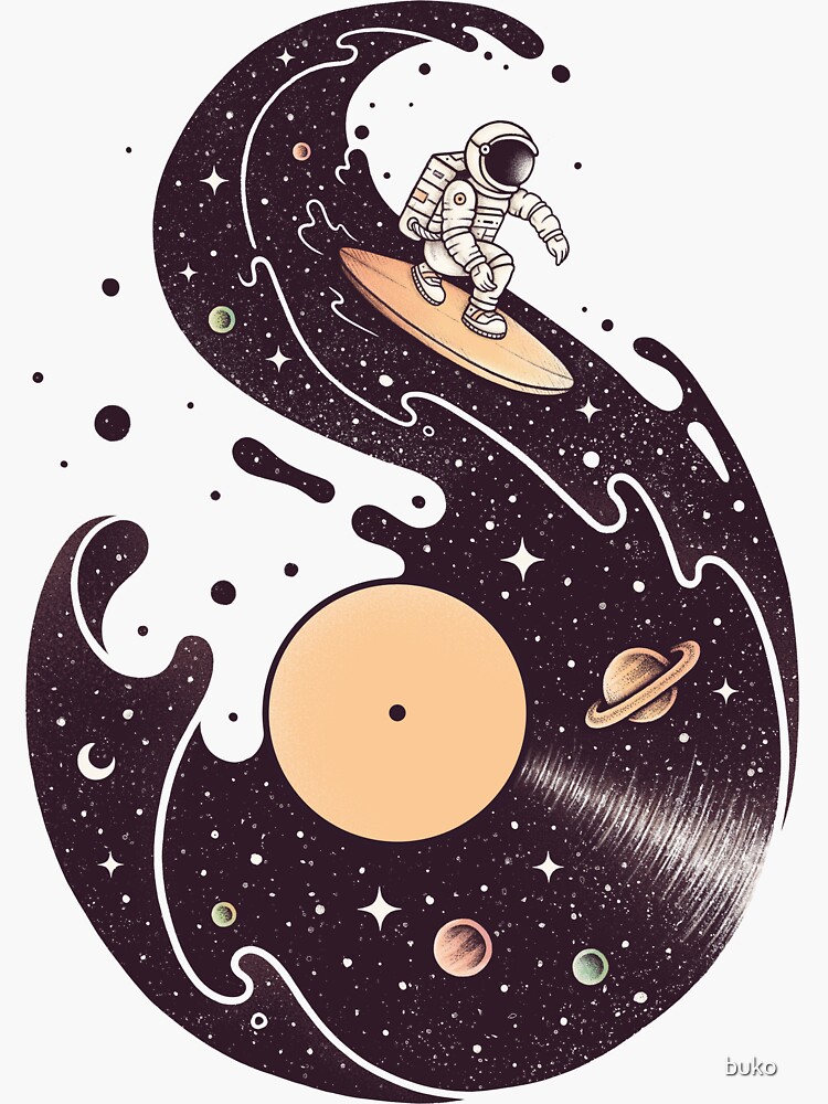 "Musical Journey" Sticker for Sale by buko | Redbubble