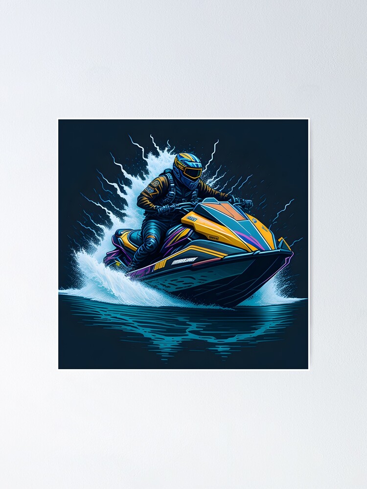 "Jet Ski " Poster for Sale by imabbasanwar | Redbubble