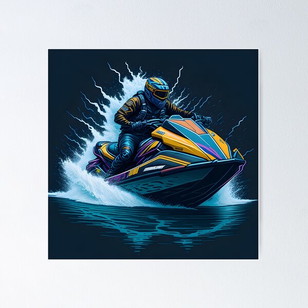 "Jet Ski " Poster for Sale by imabbasanwar | Redbubble