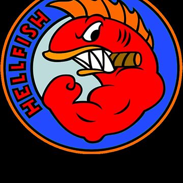 "Hellfish" Sticker for Sale by AngeletLapointe | Redbubble