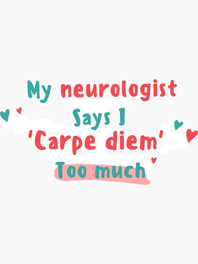 "Epilepsy Humor" Sticker for Sale by disablelovely | Redbubble