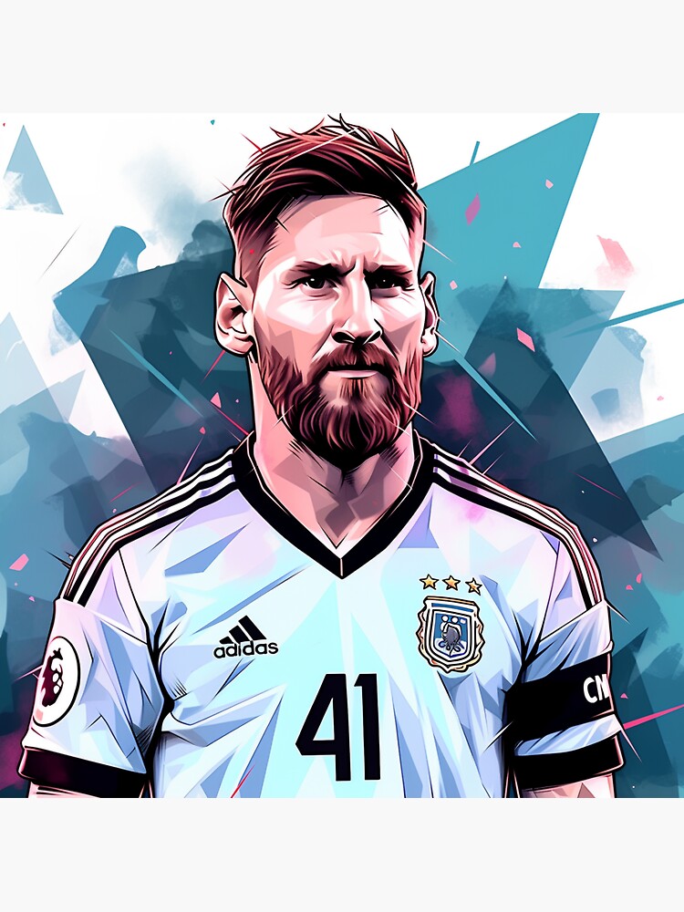 "Lionel Messi in adidas jersey" Sticker for Sale by neerajgenius ...