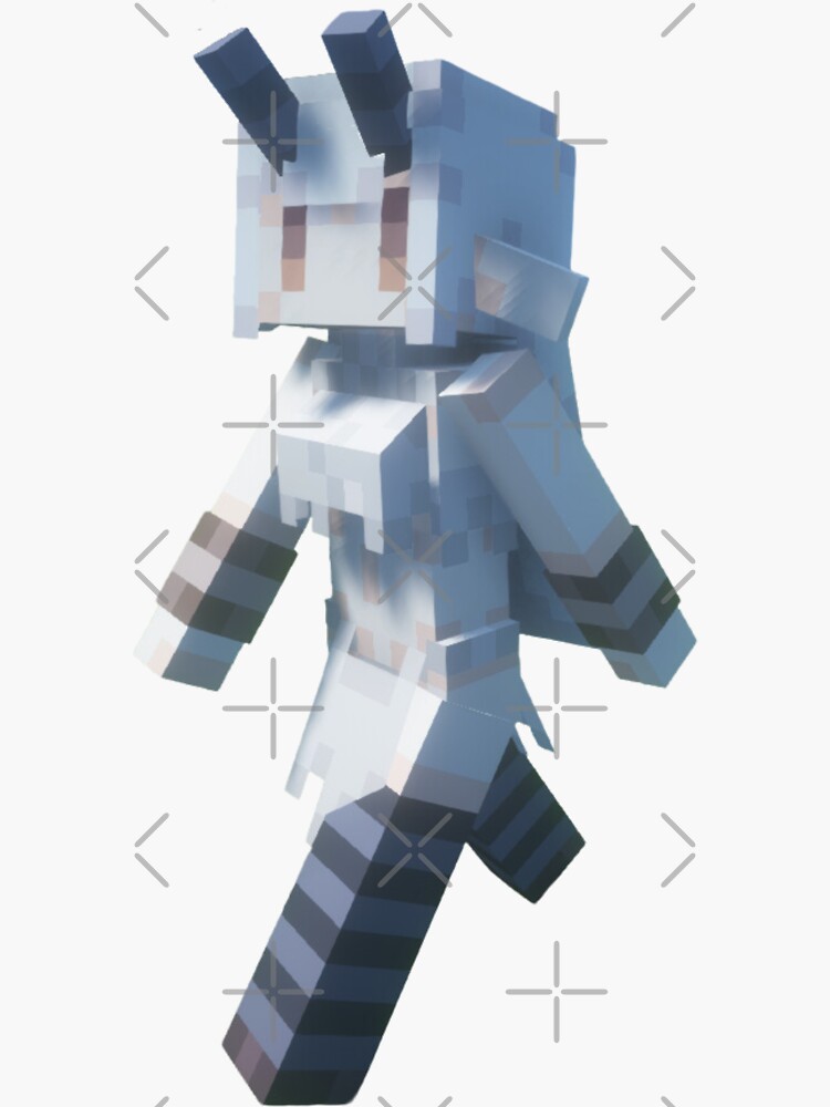 "Minecraft Goat Girl" Sticker for Sale by Wavescreen | Redbubble