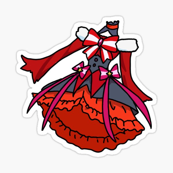 "Cure Magical Simplified Dress (Ruby)" Sticker for Sale by MagicalGirlMel | Redbubble