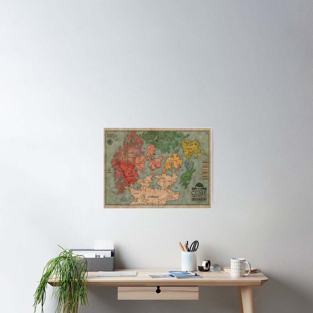 "First Law: The Circle of The World full map" Art Board Print for Sale ...