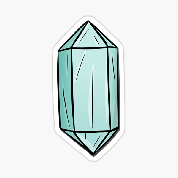"BLUE CRYSTAL" Sticker for Sale by r0undincircles | Redbubble