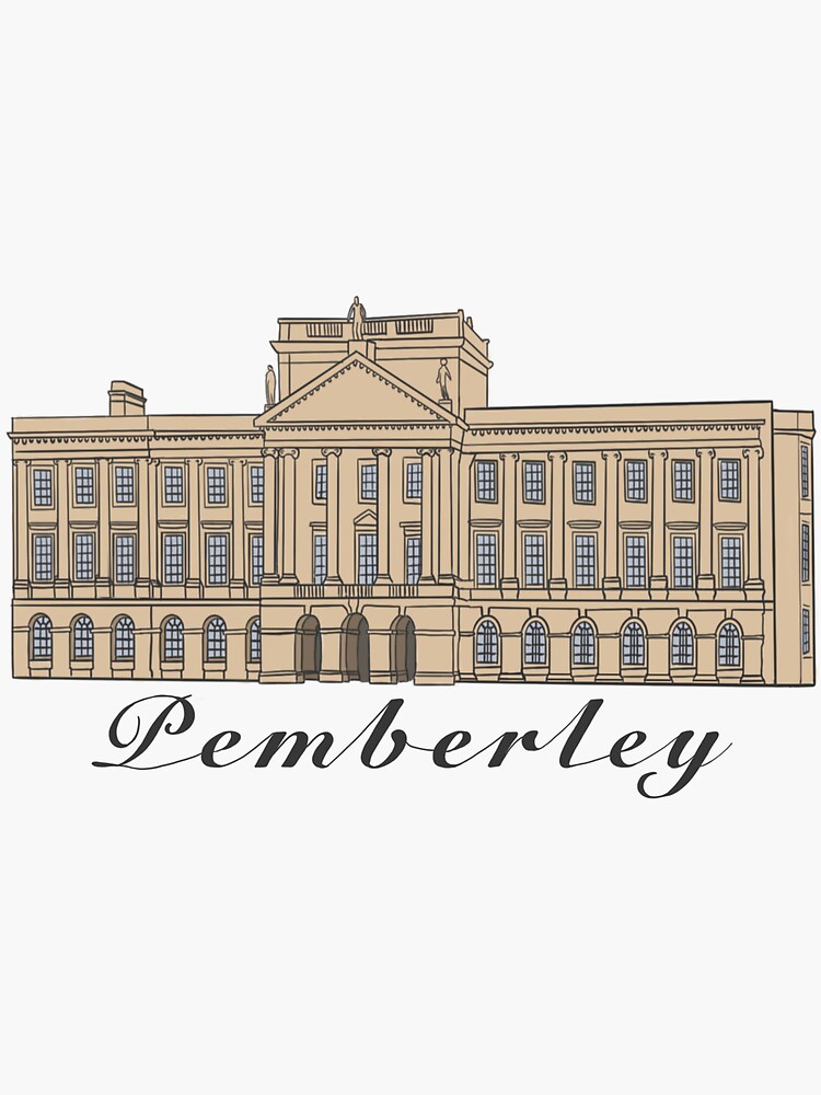 "Pemberley - "Pride and Prejudice" 1995 Fan Art" Sticker for Sale by ...