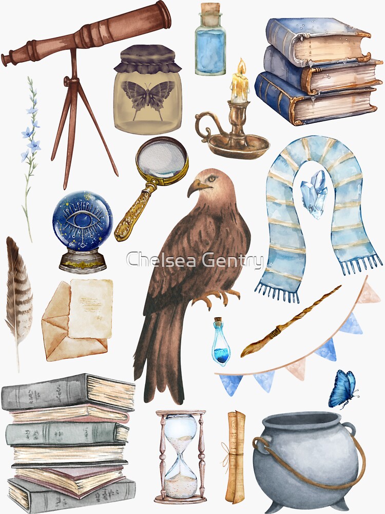 "Magical Eagle Collage" Sticker for Sale by Chelsea Gentry | Redbubble