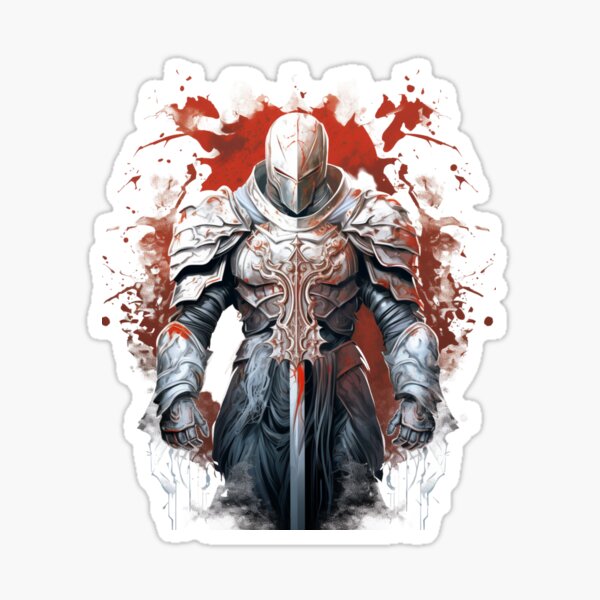 "Faithful Warrior: A Symbol of Christian Strength" Sticker for Sale by ...